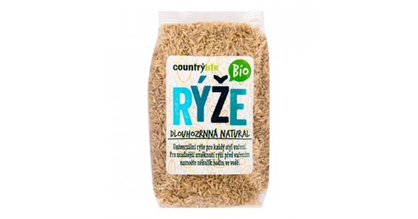 Dlhozrnná ryža naturál BIO 500g Country Life