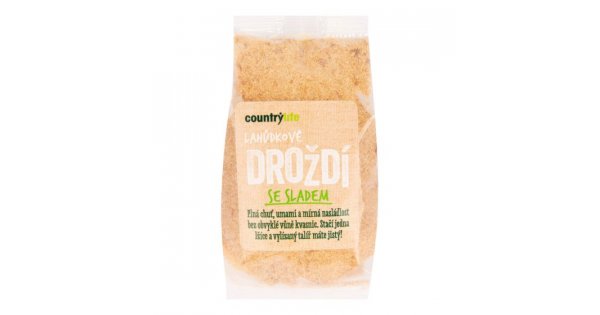 Droždie sušené vločky so sladom 150g Country Life