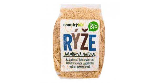 Jasmínová ryža natural BIO 500g Country Life